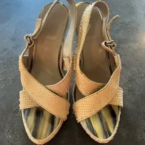 Dior | Shoes | Christian Dior Vintage Python Snakeskin Slingback Heels ...